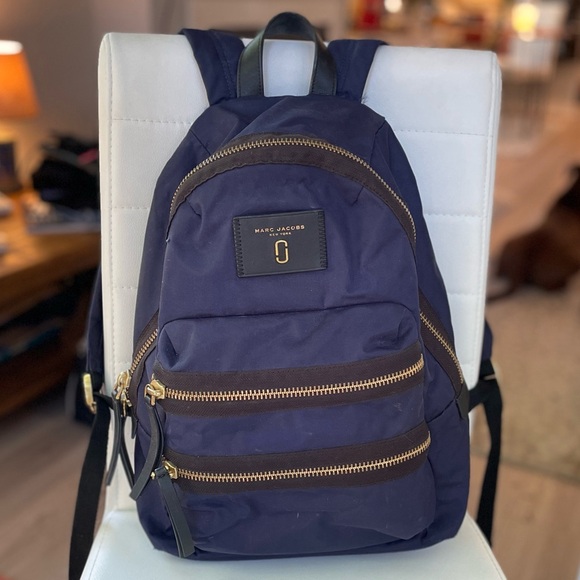 Marc Jacobs | Bags | Marc Jacobs Navy Nylon Backpack | Poshmark